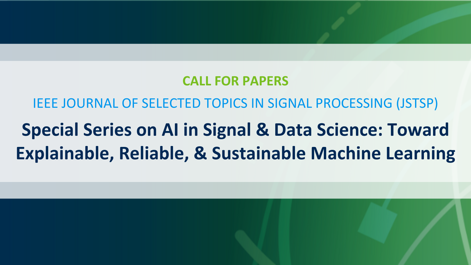 Jstsp Call For Papers Special Series On Ai In Signal And Data Science 
